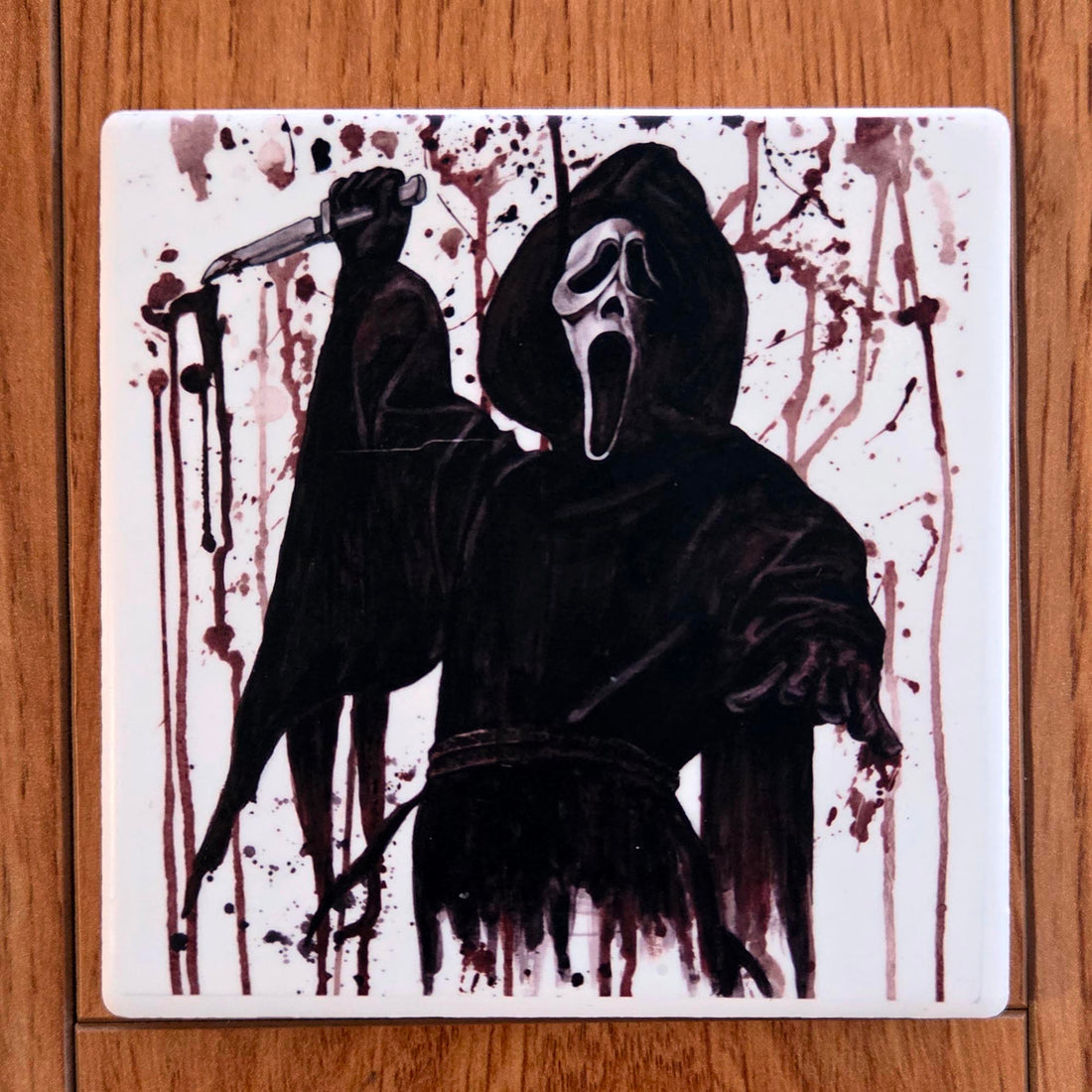 Ghostface - Coaster – Painted with Wine